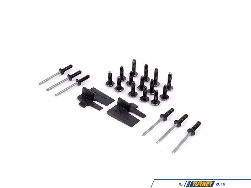 51137123438KT2 - Convertible Top Rear Trunk Molding & Hardware Kit ...