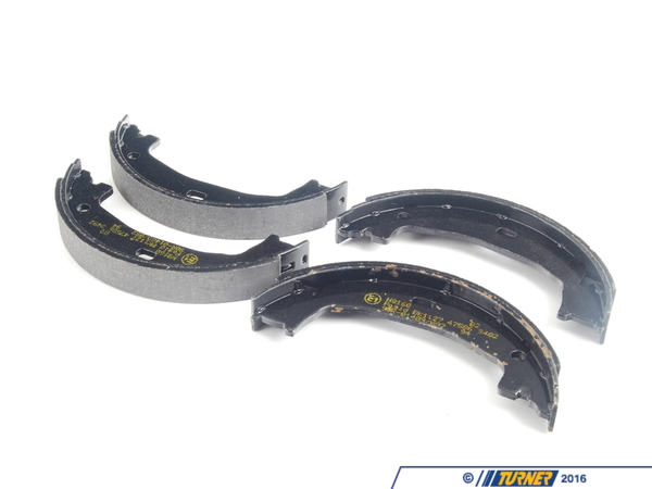 34416761291 - Parking Brake Shoe Set - E46 323i, 325i 328i, E85 Z4, F30 ...