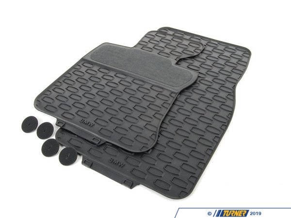 51470429140 - Genuine BMW Kit Rubber Floor Mats Front Schwarz ...