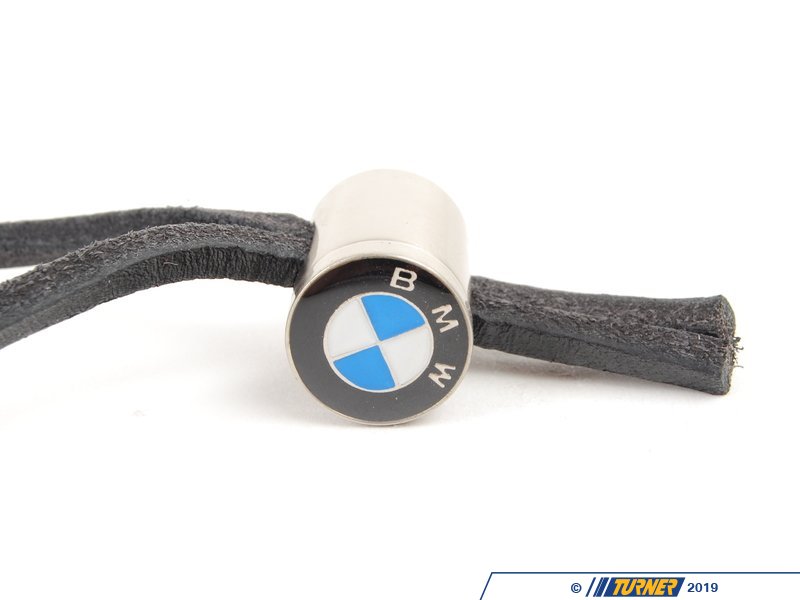 80272344461 - Genuine BMW Key Chain With Leather Strap Black ...