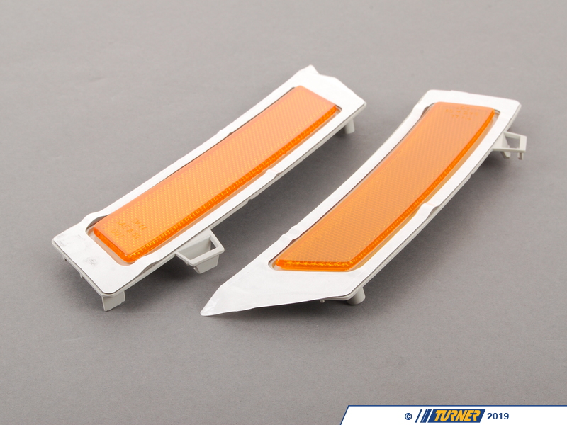 63147274433 - Genuine BMW Front Bumper Reflector - Set - E70 X5 ...