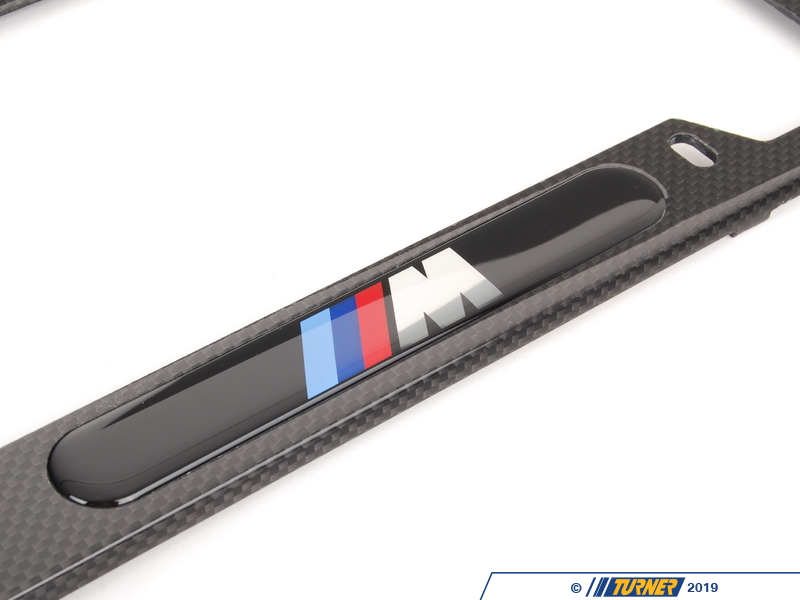 82112348413 - Genuine BMW ///M License Plate Frame - Carbon Fiber ...