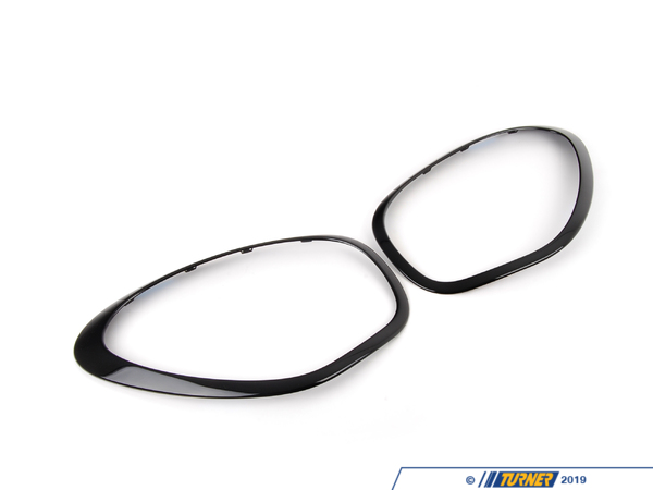 51139812899KT - Genuine MINI Headlight Trim Rings Black Line - Set ...
