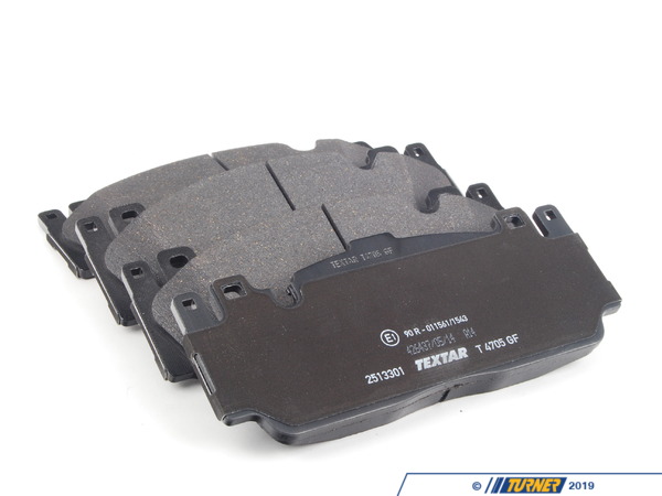 34112284869 - Textar Front Brake Pad Set - F06, F10, F12, F13, F87 ...