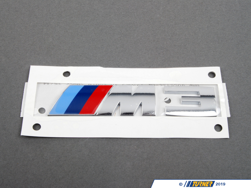51148055336 - Genuine BMW ///M3 Emblem - F80 M3 | Turner Motorsport