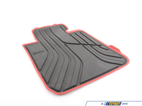 51472219794 - Genuine BMW Front Rubber Floor Mats - Black - F22, F23 ...