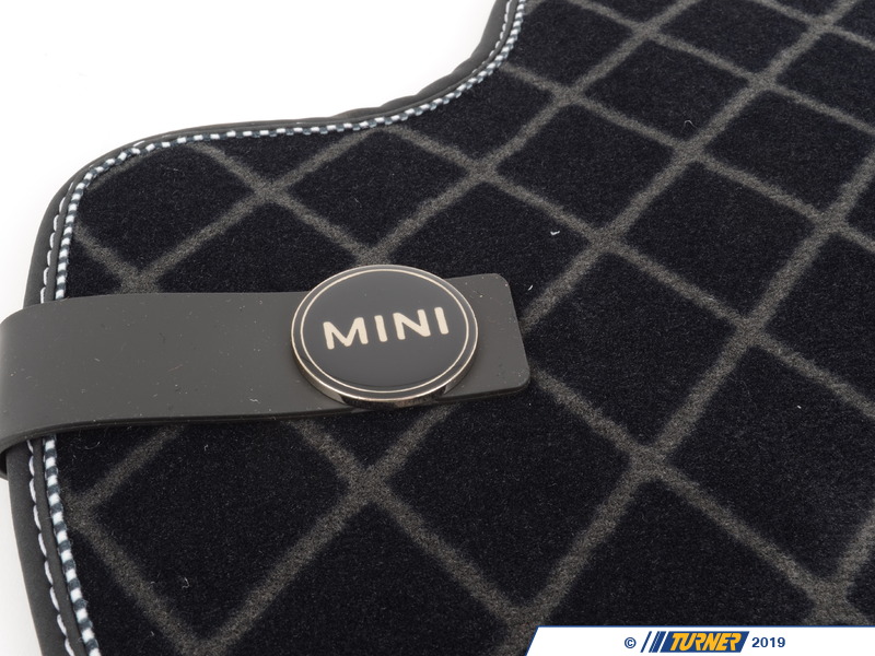 51472354176 - Genuine MINI Floor Mats, Textile, Rear Essential-Black ...