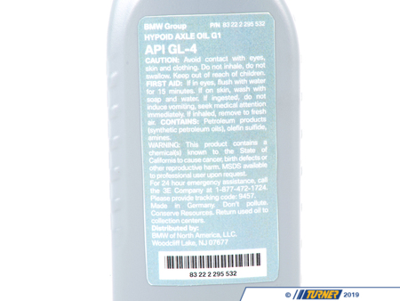83222295532 - Genuine BMW Differential Fluid | Turner Motorsport