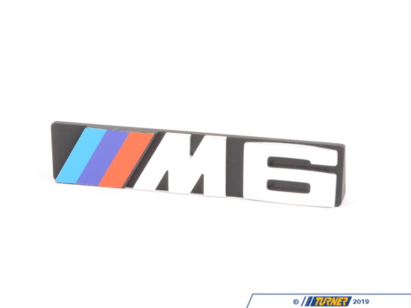 51141965980 - Genuine BMW ///M6 Emblem - Front - E24 M6 | Turner Motorsport