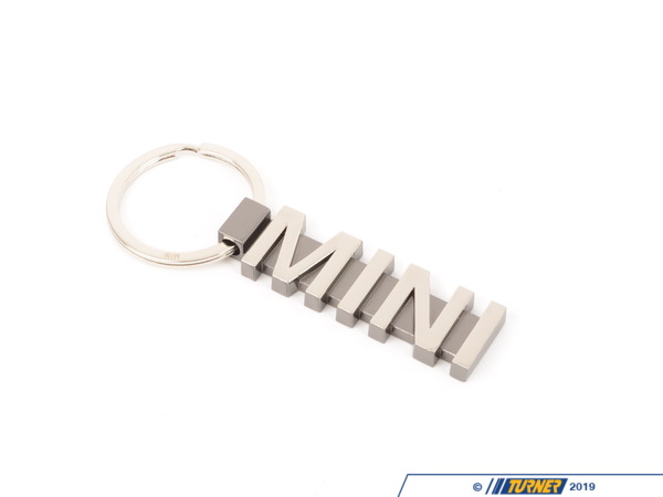 80272287982 - Genuine BMW Mini Key Ring 'Wordmark' Silver/Black ...