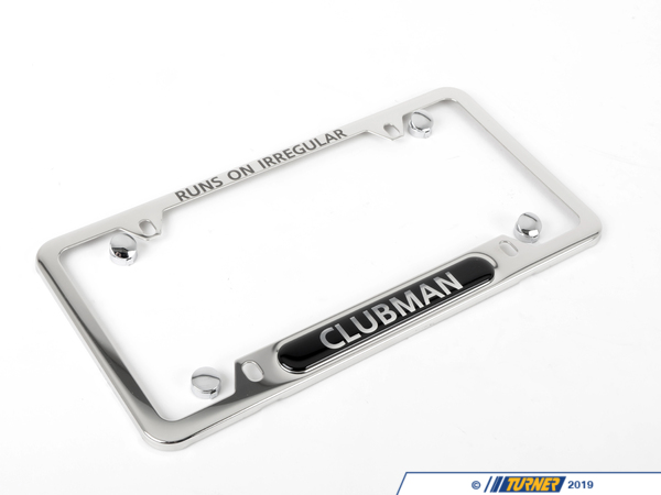 80120440140 - Genuine MINI License Plate Frame - 80120440140 | Turner ...