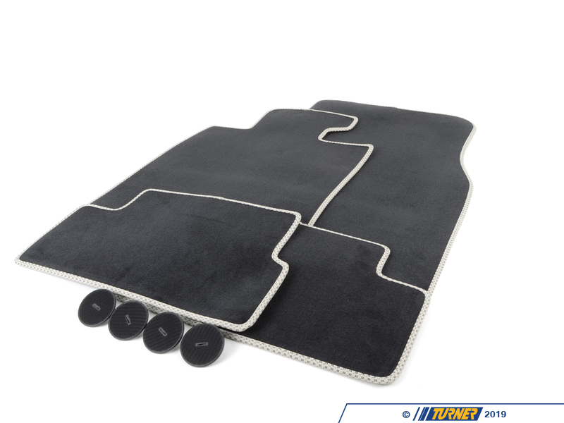 51477324839 - Genuine MINI Set Of Floormats, Velours, T - Carbon Black ...