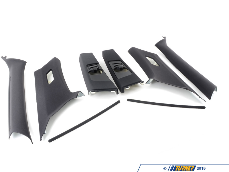51432699053KT - Genuine BMW A-B-C Pillar Cover Kit - black - E46 323Ci ...