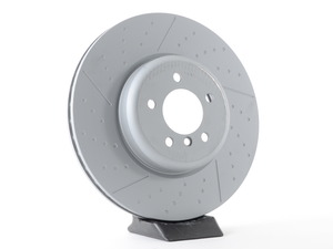 34106797603 - Front M Performance Dimpled Brake Rotor (370x30) - F30 ...