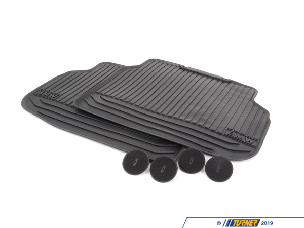 51472409276 - Genuine BMW Rear Rubber Floor Mats - F01 7-Series (up to ...