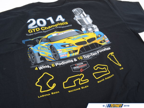 G200-WIN - Turner Motorsport Z4 Racecar 2014 GTD Champions T-Shirt ...