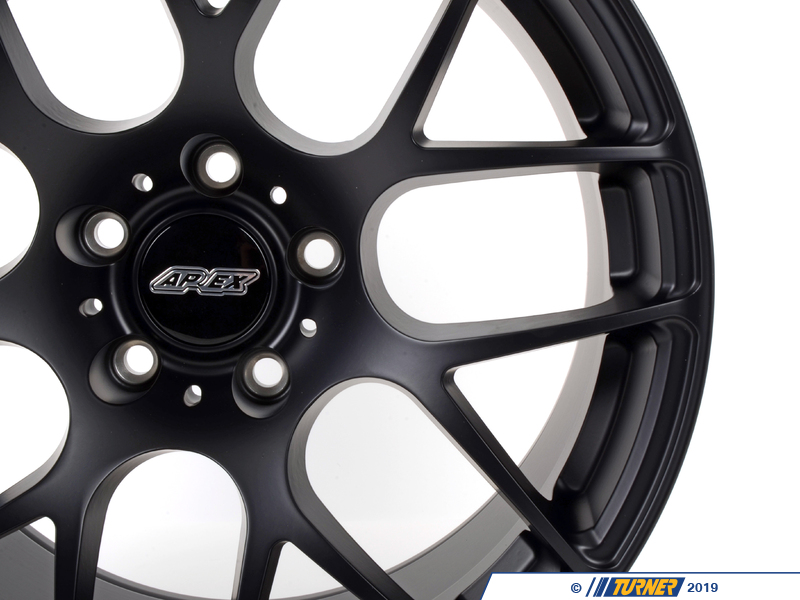 PS718105ET22SMBK - APEX PS-7 18x10.5" ET22 Satin Black Wheel 22.5lbs ...