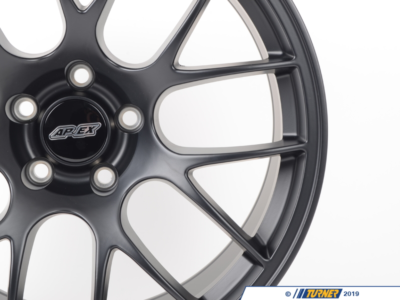 EC71910ET25SMBK - APEX EC-7 19x10" ET25 Satin Black Wheel 23.5lbs ...