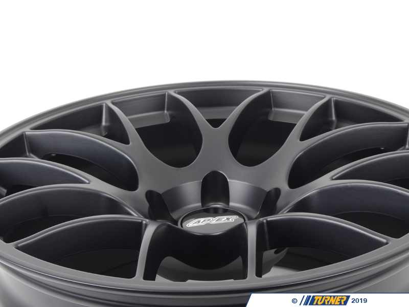EC71910ET25SMBK - APEX EC-7 19x10" ET25 Satin Black Wheel 23.5lbs ...