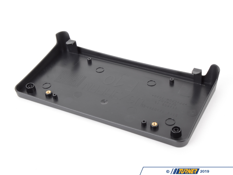 51137200711 - Genuine BMW License Plate Base - F10 | Turner Motorsport