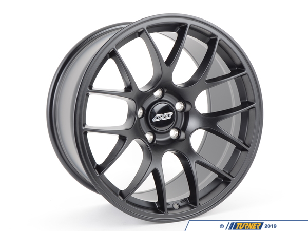 ec7189311025sbKT - APEX EC-7 18" Staggered Wheel Set - Satin Black ...