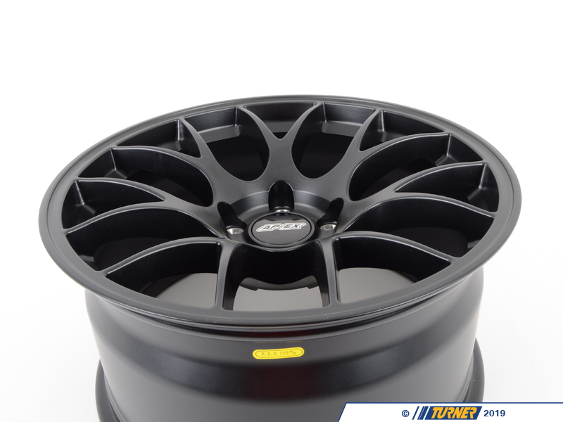 ec7199510smbkKT - APEX EC-7 19" Staggered Wheel Set - Satin Black ...