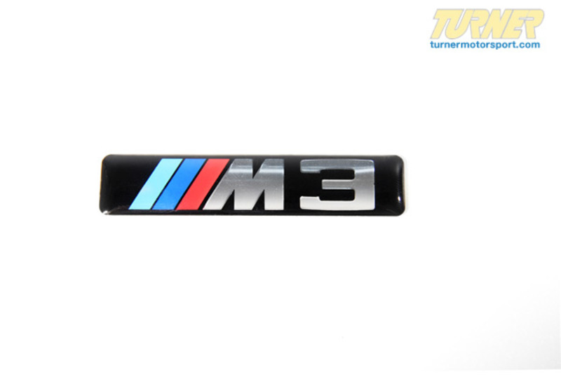 51137893023 - Side Grille Emblem with M3 logo - E46 M3 | Turner Motorsport