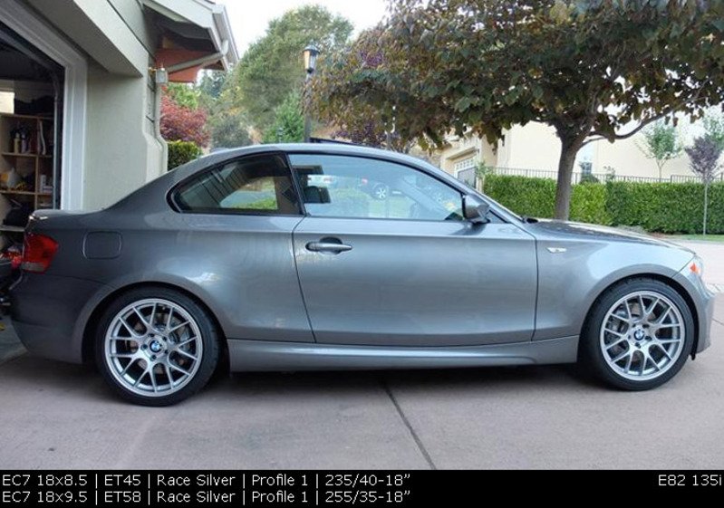 EC71895ET58RS - APEX EC-7 18x9.5" ET58 Race Silver Wheel 20.65lbs ...