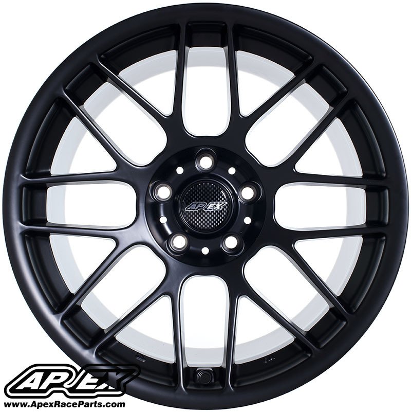 ARC81885ET38SMBK - APEX ARC-8 18x8.5" ET38 Satin Black Wheel 18.45lbs ...