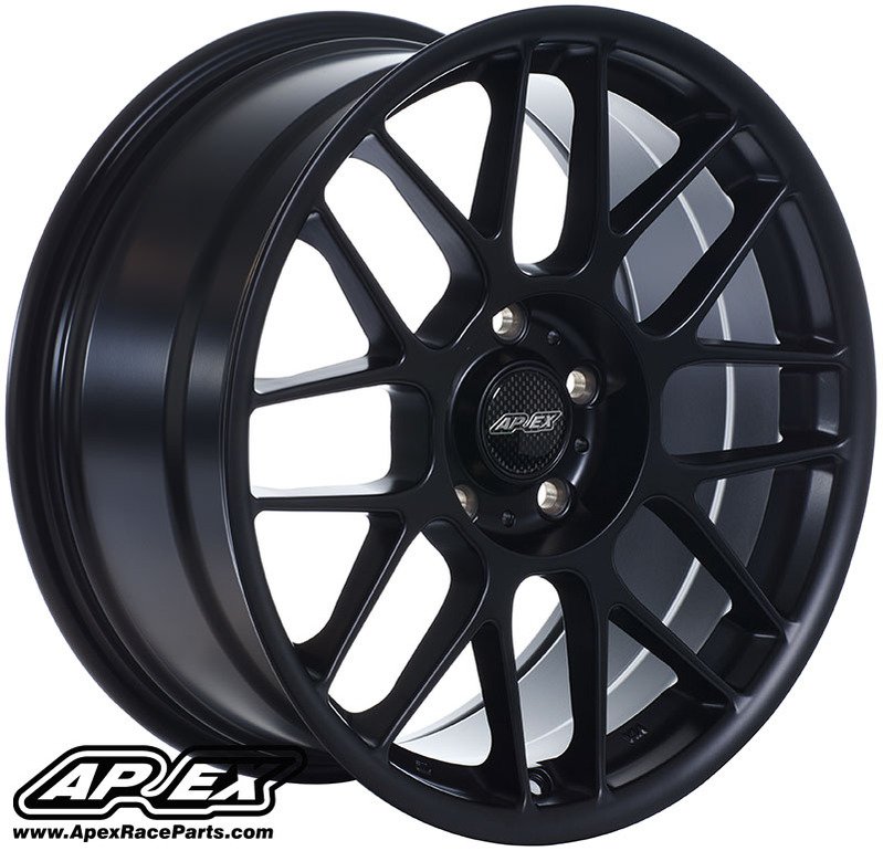 ARC81785ET40SMBK - APEX ARC-8 17x8.5" ET40 Satin Black Wheel 17.2lbs ...