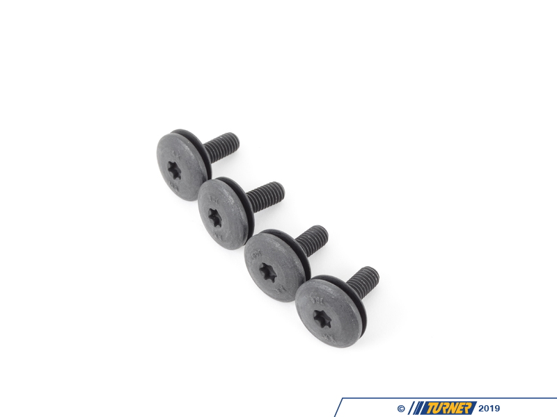 51112410006 - Genuine BMW Front bumper hardware kit - E90, E91, E92 ...