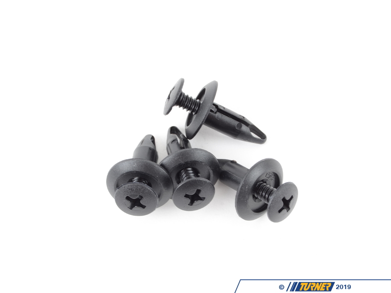 51112410006 - Genuine BMW Front bumper hardware kit - E90, E91, E92 ...