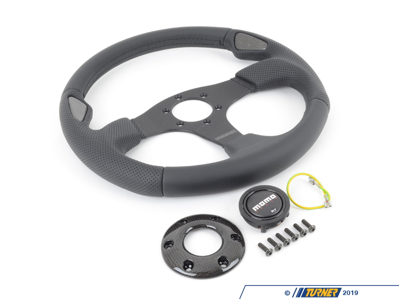 JET35BK0B - MOMO Jet Steering Wheel - Black - 350mm | Turner Motorsport