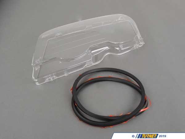 63128382191kit - Headlight Lens With Gasket - Left | Turner Motorsport