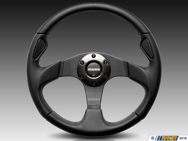 JET32BK0B - MOMO Jet Steering Wheel - Black - 320mm | Turner Motorsport