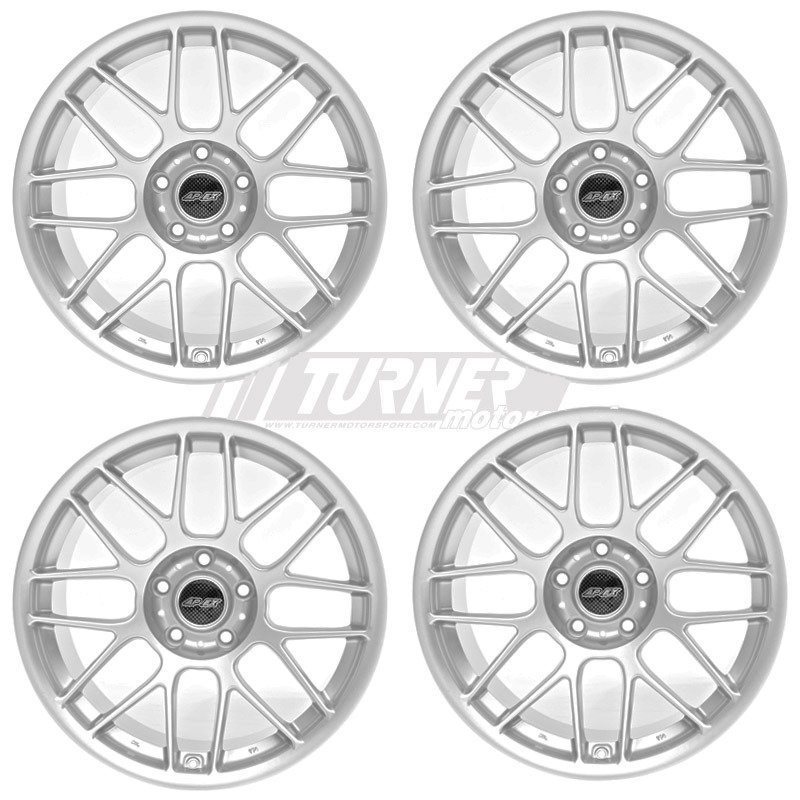 ARC8-18x9-SQ-SET - APEX ARC-8 18x9.0" Race Silver Wheel Set - E46, Z4 ...