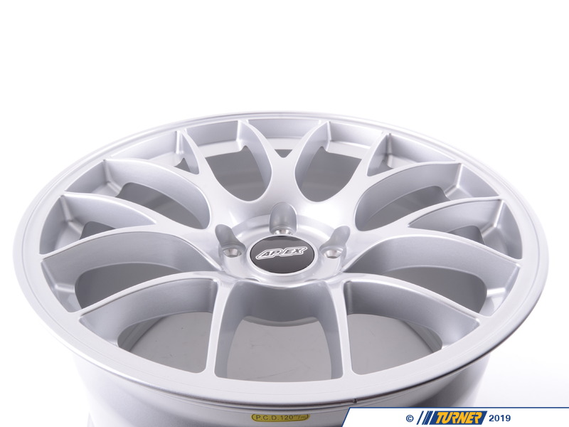 EC71811ET44RS - APEX EC-7 18x11" ET44 Race Silver Wheel 23.35lbs ...