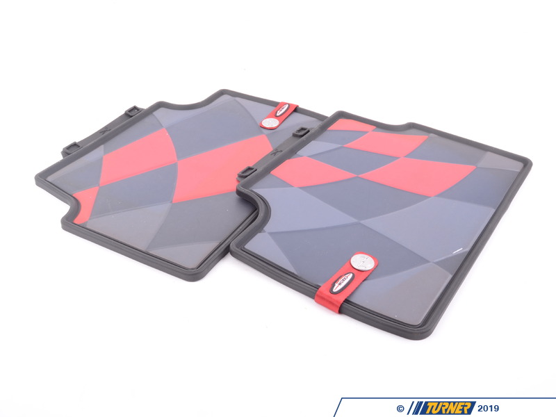 51472358059 - Genuine MINI Rear Rubber Factory Floor Mats Set JCW Pro ...