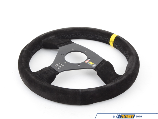 OD/1975 - OMP Trecento Racing Steering Wheel - 300mm | Black Suede ...