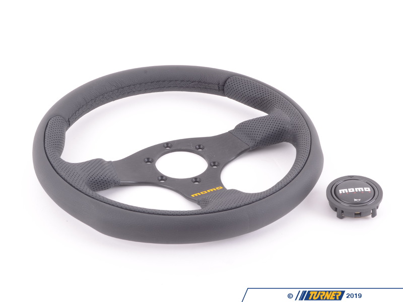 TEA30BK0B - MOMO Team Steering Wheel - 300mm | Turner Motorsport
