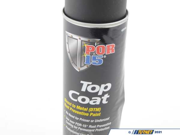 POR45918 - POR-15 Top Coat Chassis Black 14 Oz Spray | Turner Motorsport